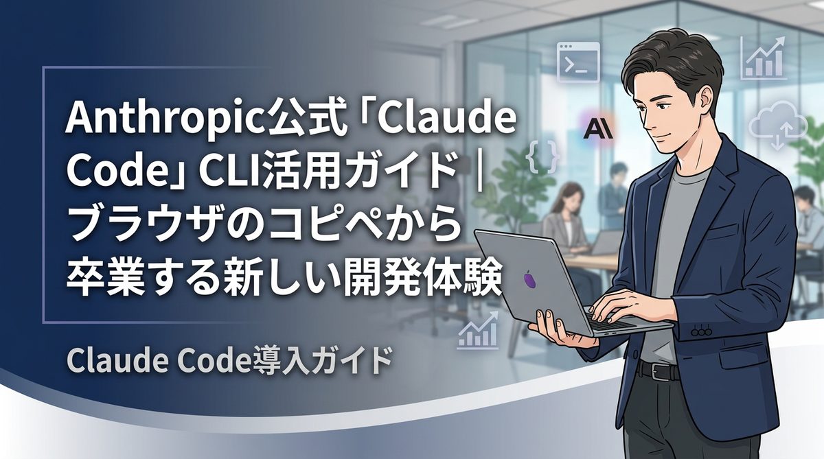 【2026年最新】Anthropic公式「Claude Code」CLI活用ガイド｜ブラウザのコピペから卒業する新しい開発体験 | AI ...
