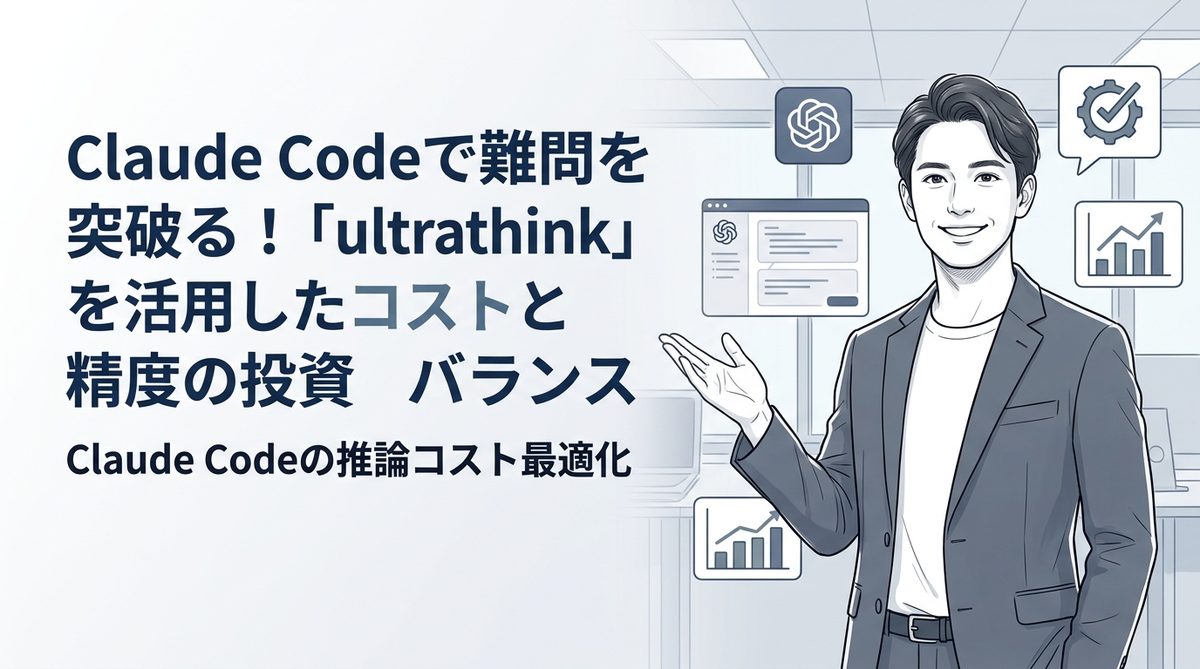 【2026年最新】Claude Codeで難問を突破する！「ultrathink」を活用したコストと精度の投資バランス | AIエージェントナビ