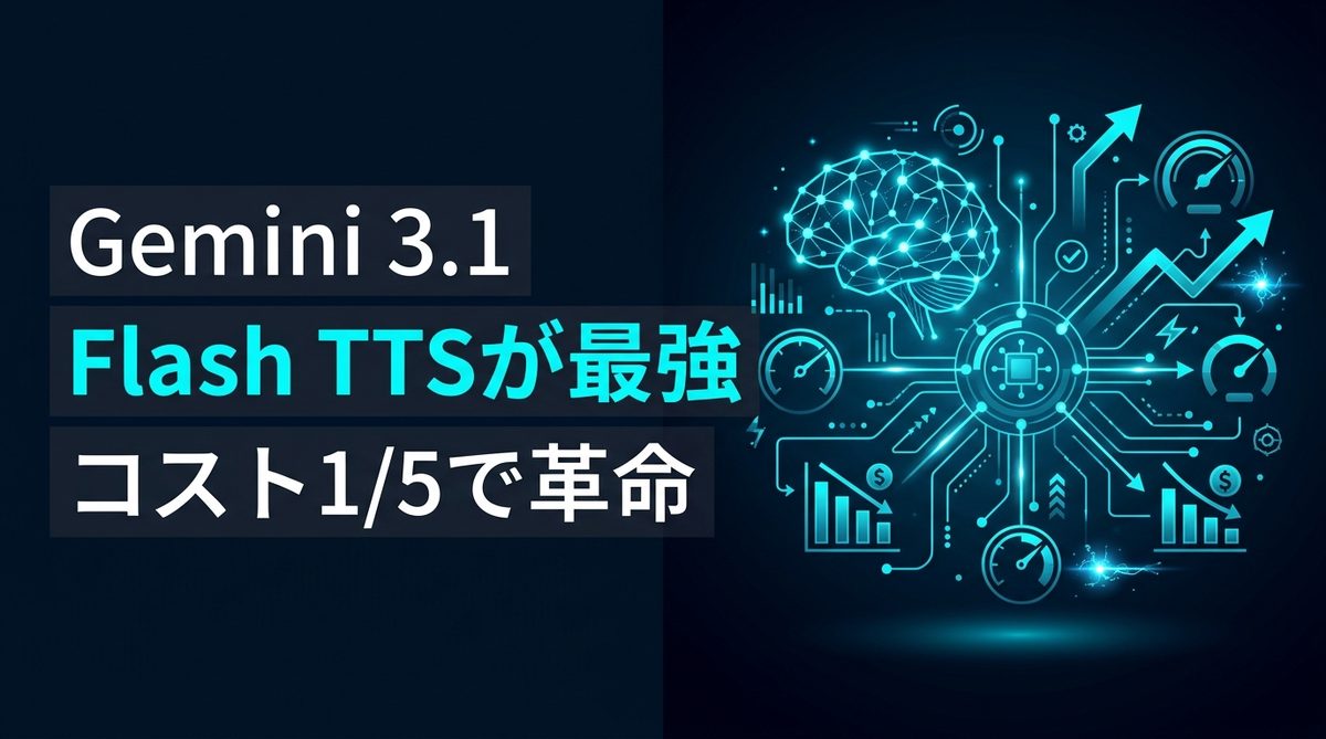 Gemini 3.1 Flash TTSはなぜ最強なのか？ ElevenLabsやOpenAIとの違いを解説 | AIエージェントナビ