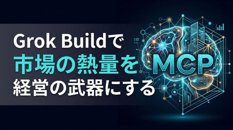 Grok Buildの活用戦略｜Xの市場熱量を経営データへ直結させる方法 | AIエージェントナビ